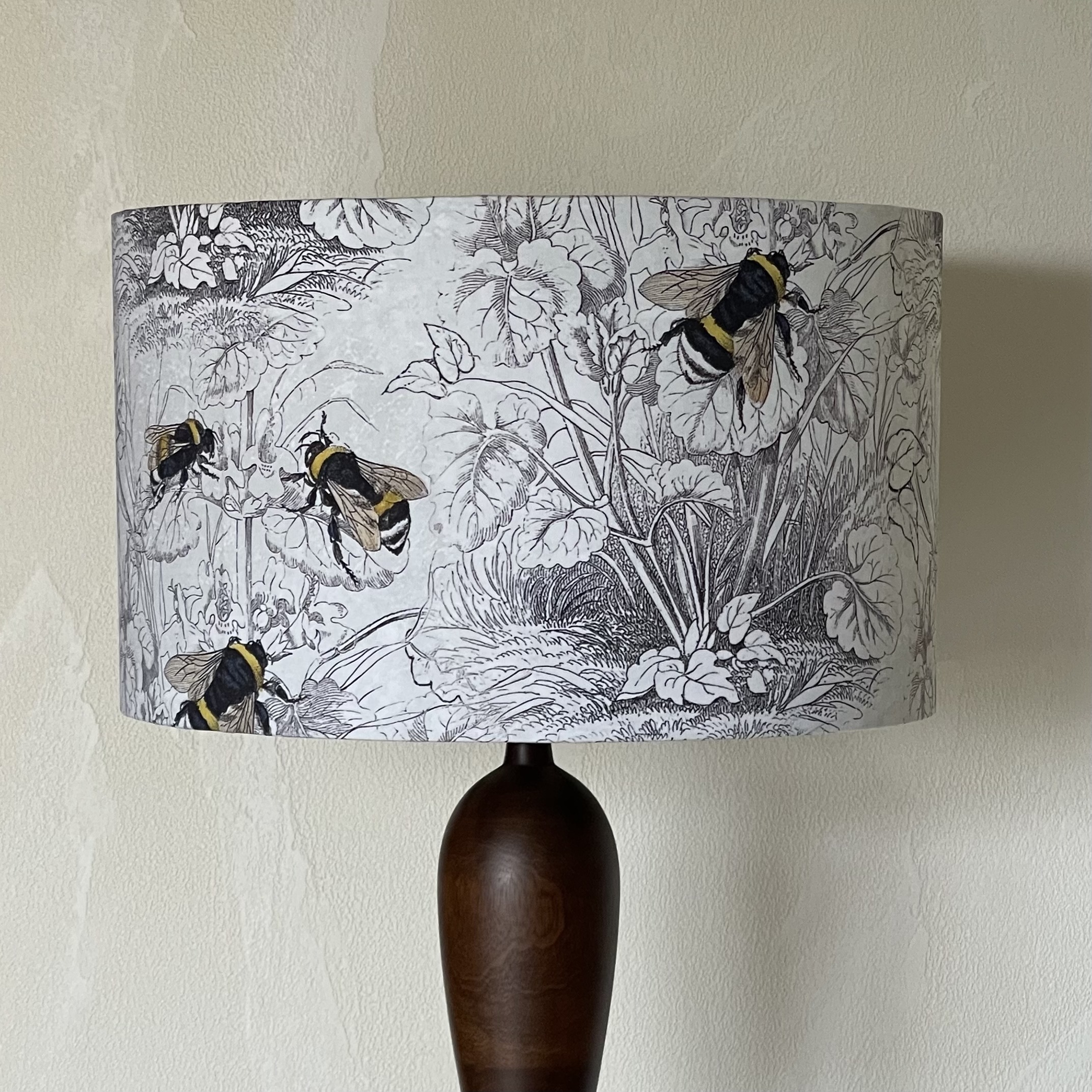 Nature Inspired Bee Lampshade Mirror Silver - Chantier